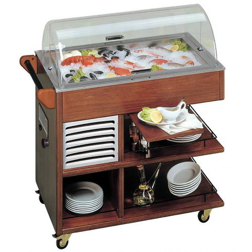 display cabinets , fish and meat display